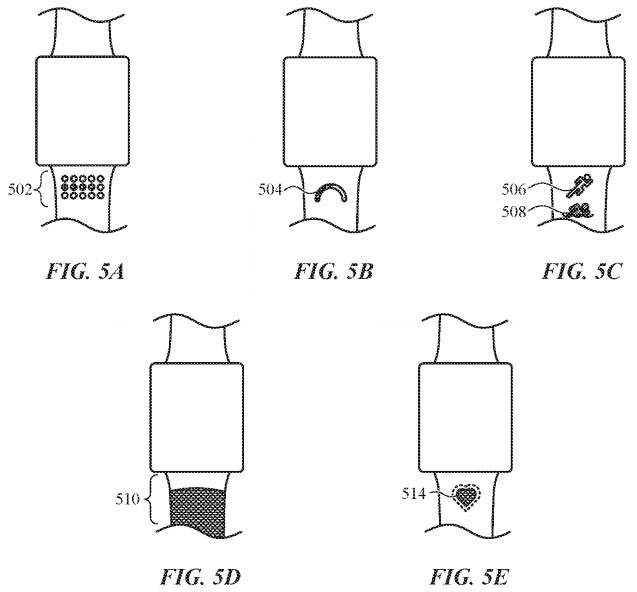 Three patents for Apple's self-positioning bracelet with biometric ...