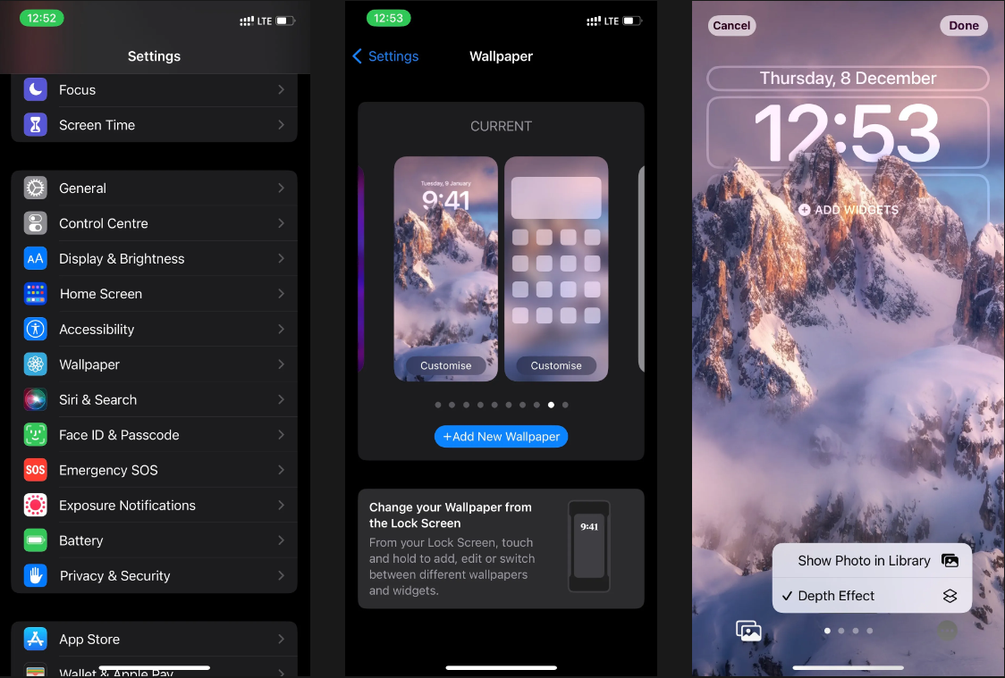Depth effect in iOS 16 lock screen, try this amazing feature - iPhone Islam