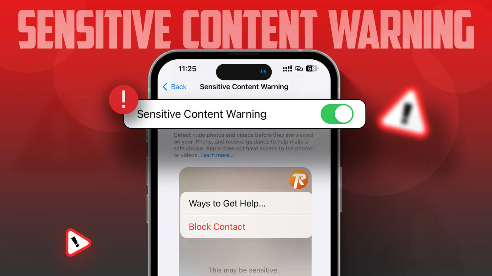 What is the Sensitive Content Warning feature and how can it protect ...