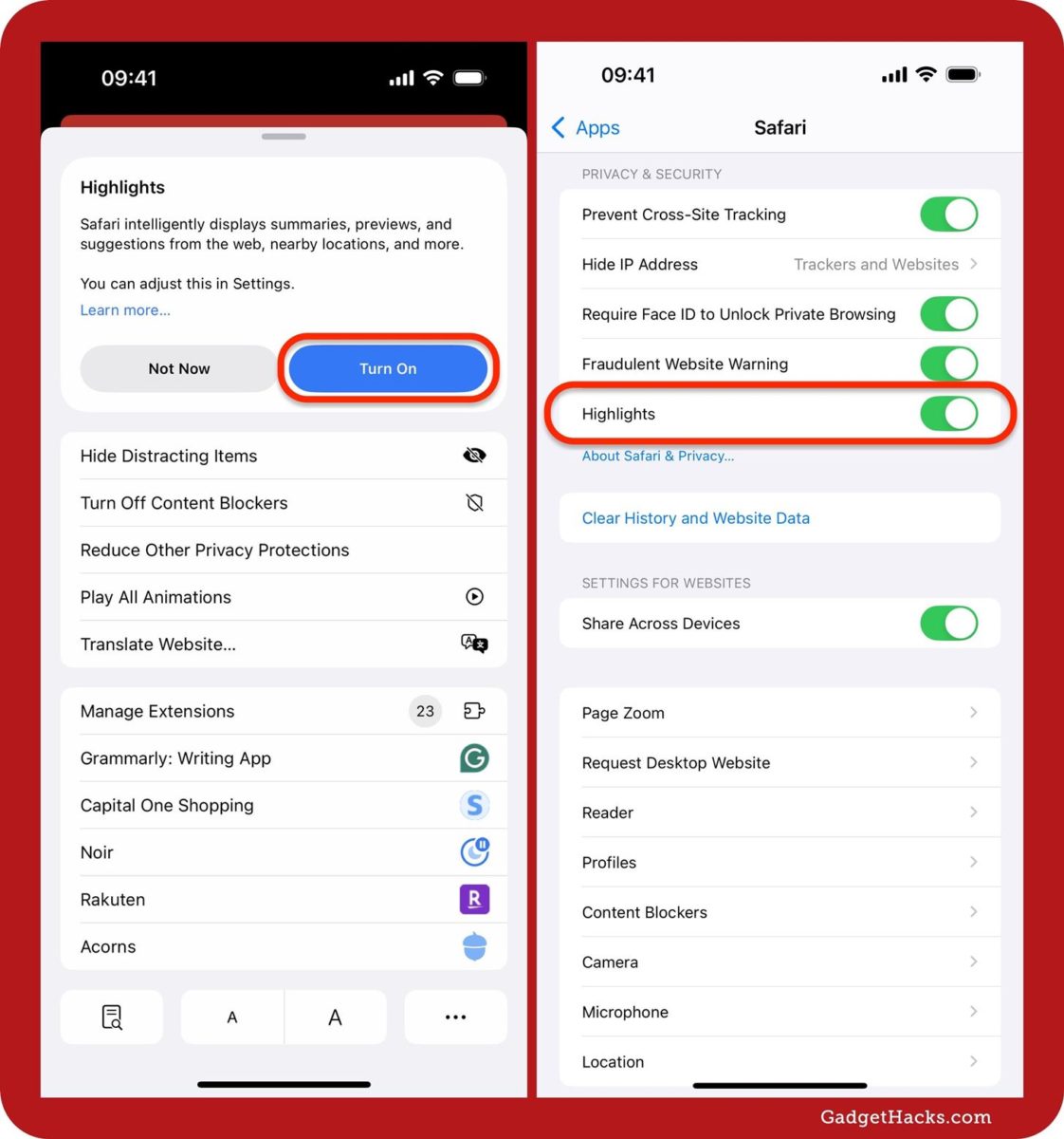 如何在 iOS 18 上的 Safari 浏览器中使用新的“突出显示”功能 - iPhone Islam